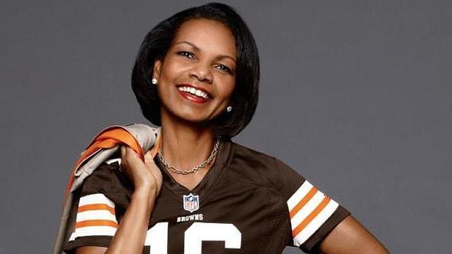 Condoleezza Rice posa para la National Football League