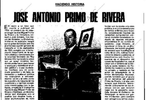 La última entrevista de Primo de Rivera en la cárcel antes de ser ...