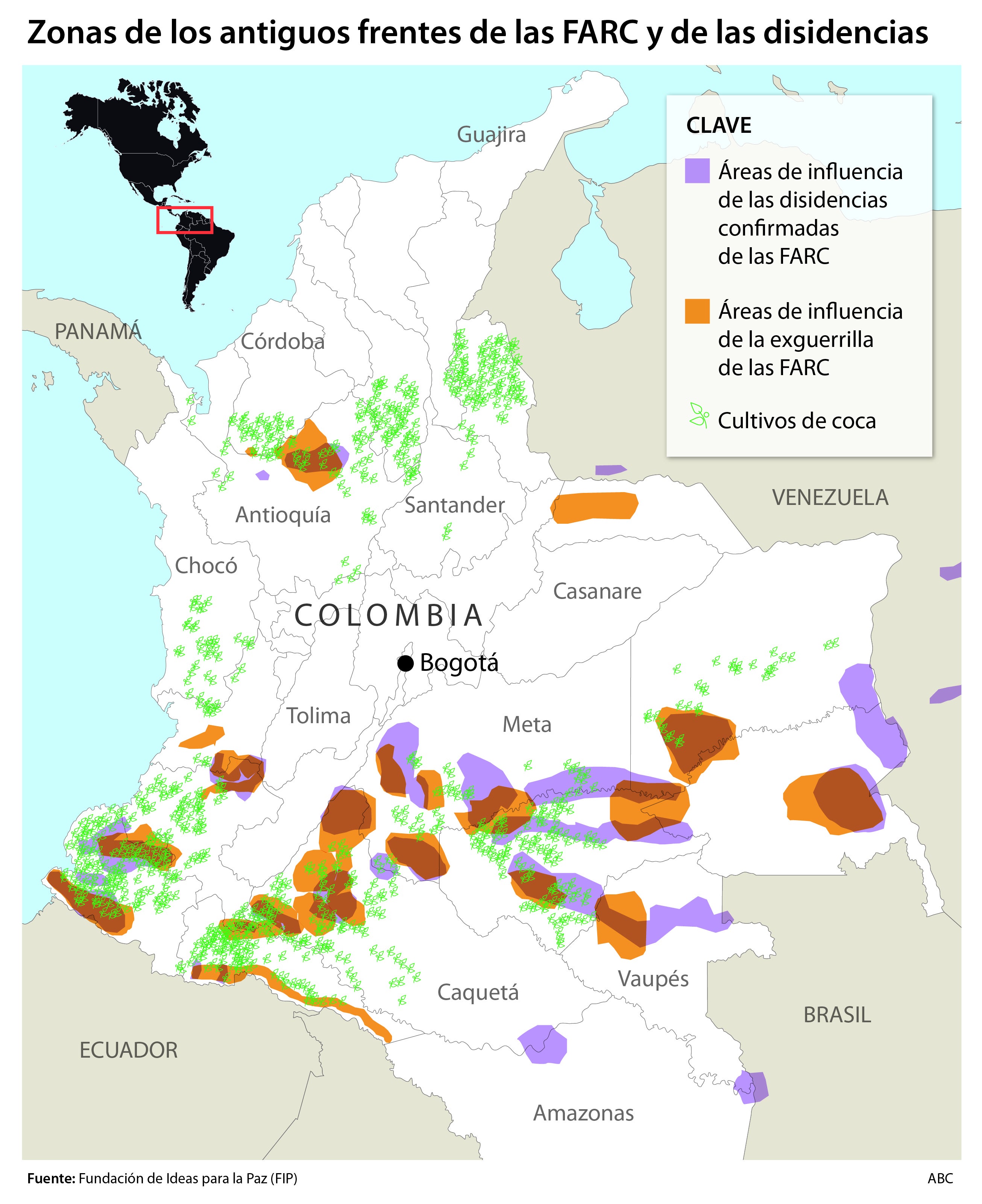 Más de mil miembros de las FARC siguen en guerra con Colombia
